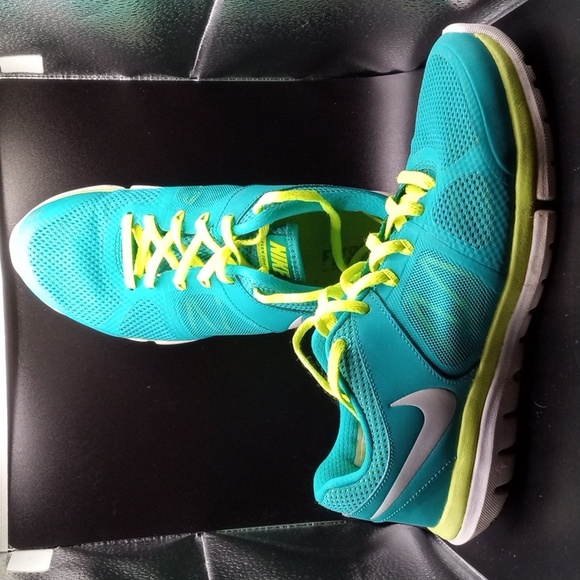 Nike | Shoes | Nike Flex Run Dark Neon | Poshmark